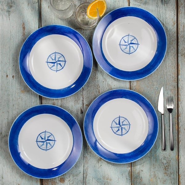 Ahoy 4 Piece Assorted Dinner Plate Set - Bed Bath & Beyond - 41481001