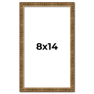8x14 Frame Gold Kingsley Distressed Solid Wood Picture Frame Width ...