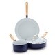 Mid Century Modern Ceramic Cookware Set Navy Blue - Bed Bath & Beyond ...