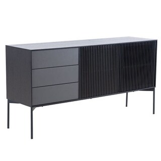 White buffet table solid wood sideboard table coffee bar cabinet - Bed ...