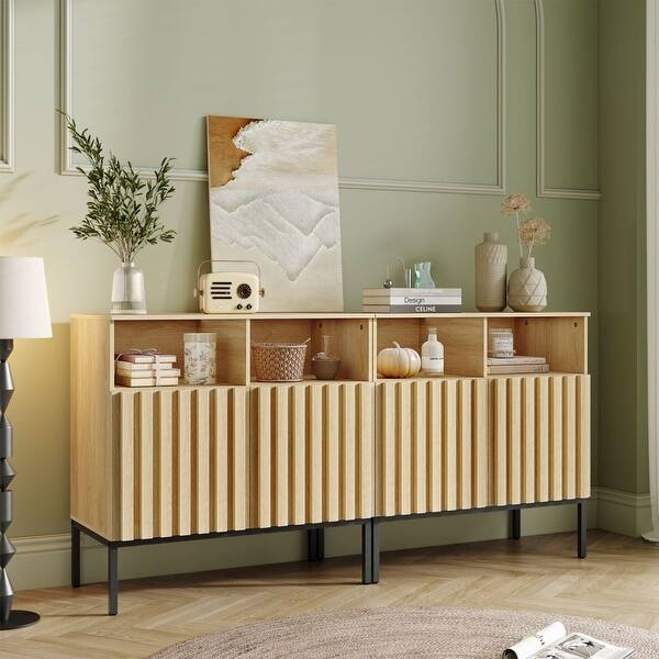 31.5‘’ Wide Fluted Panel Sideboard - Bed Bath & Beyond - 40346465