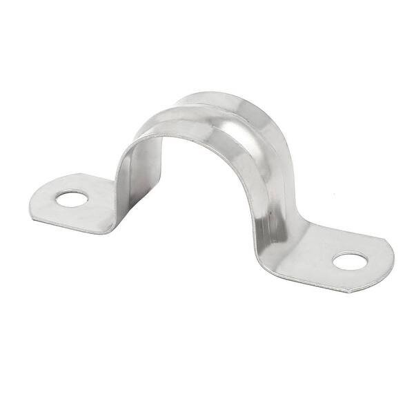 M25 304 Stainless Steel Two Hole Pipe Straps Tension Tube Clip Clamp ...