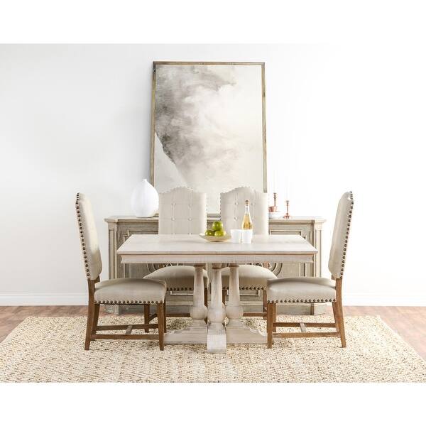 Norman Solid Wood 54-inch Square Dining Table by Kosas Home - Bed Bath ...