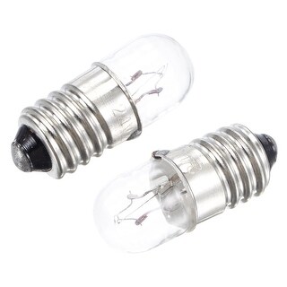50Pcs E10 Screw Base Bulbs DC 24V 0.1A Mini Miniature Lights, Warm ...