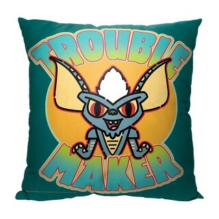 Warner Brothers Gremlins Trouble Maker 18 Inch Throw Pillow - Bed Bath ...
