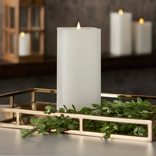 Classic Motion Flameless Square Candle 4x10 White - Bed Bath & Beyond ...