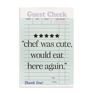 Stupell Cute Chef Guest Check Wall Plaque Art Design By Sd Graphics ...