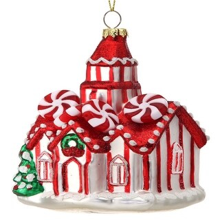 5" Glass Candy Castle Ornament - Bed Bath & Beyond - 37282346