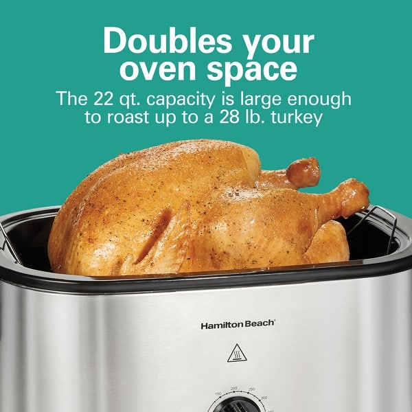 Hamilton Beach 22 Quart Stainless Steel Electric Roaster Oven - Bed ...