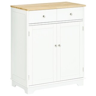 Multi-Purpose Storage Cabinet with Adjustable Shelf, 2 Drawers, and 2 ...