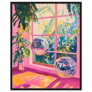 Neon Sundown Canvas Trendy Art Prints by Art Remedy - Bed Bath & Beyond ...