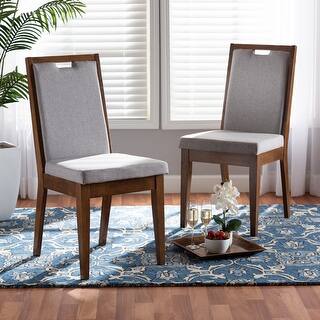 Octavia Modern and Contempory Upholstered Wood Dining Chair Set(2PC ...
