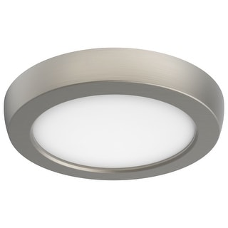 Blink Pro 9W 5in LED Fixture CCT Selectable Round Shape Brushed Nickel ...