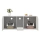 Dual-Compartment Cat Litter Box Enclosure Multi-Functional Furniture ...