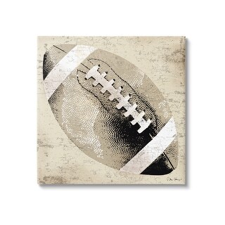 Stupell Rustic Sports Football Canvas Wall Art Design by Peter Horjus ...