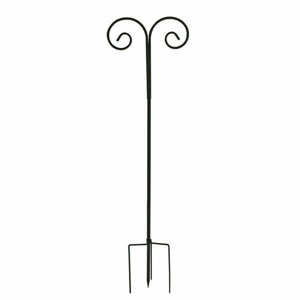 Metal Shepherd Crook Hooks Adjustable Pole for Bird Feeders (set of 2 ...