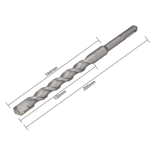 16x200mm Impact Masonry Drill Bit w Chrome Steel Alloy Tipped Drills ...