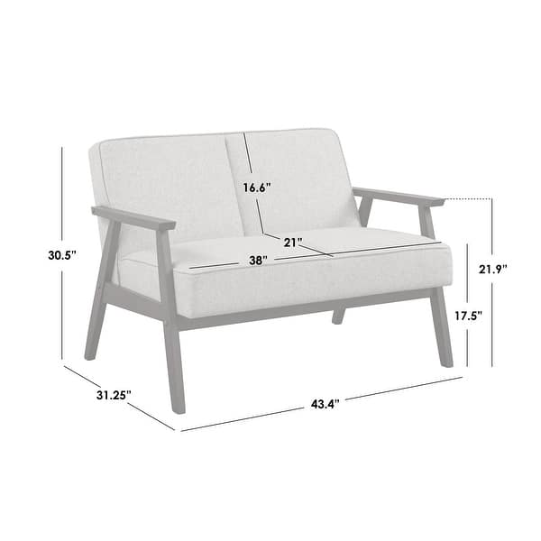 Simple Living Sonia Loveseat - Bed Bath & Beyond - 27213581