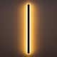 Rennnsan Modern Black Linear Rectangular Strip Exterior Sconce ...