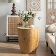 31.50"Vintage Style Bucket Shaped Coffee Table for Office, Dining Room ...
