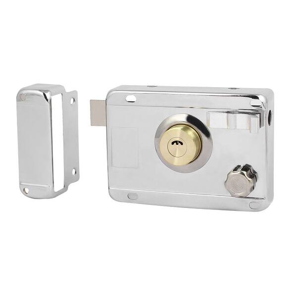 Home Door Gate Safety Vertical Keyway Cylinder Deadbolt Rim Lock Set ...