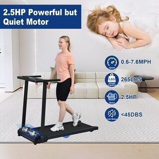 Electric Foldable Treadmill LCD Display Exercise Walking Machince ...