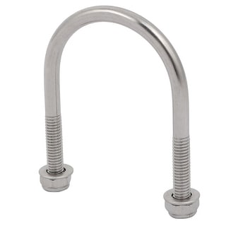 4pcs M6 Thread 304 Stainless Steel Round Bend U Bolt for 44mm Pipe ...
