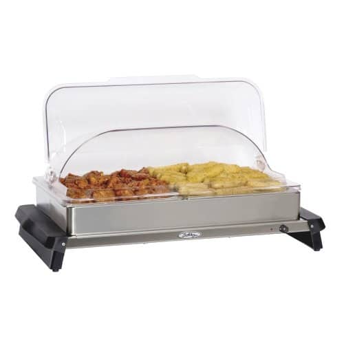BroilKing NBS-2RT Professional Double Buffet Server w/ Stainless Base ...