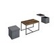 Murph Wood Grain 3 Piece Coffee Table Set - Bed Bath & Beyond - 37261823