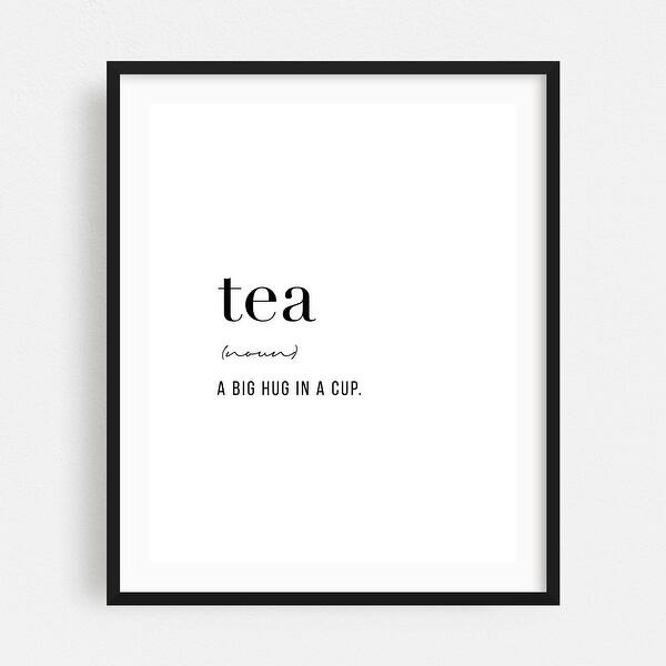Definition Tea Typography Black White Definitions Art Print/Poster ...