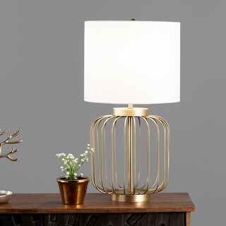 Brooklyn Rug Co Knox 23" Iron Table Lamp - 12"W x 12"D x 22.5"H - Bed ...