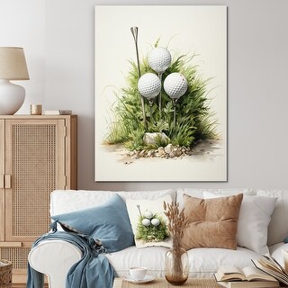 Designart "Minimalism Golf Tees VIII" Golf Wall Decor - Bed Bath ...