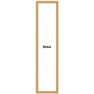 9x44 Frame Gold Real Wood Picture Frame Width 1 inches | Interior - Bed ...