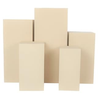 5 pcs Square Cylindrical Pedestal Stand Covers ONLY Champagne - Bed ...