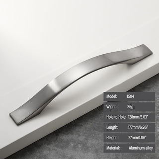 Modern Stainless Steel Kitchen Cabinet Handles Drawer Pulls Brushed ...