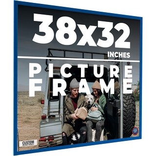 38x32 Frame Gold Solid Wood Picture Frame Width 3 Inches | Interior ...