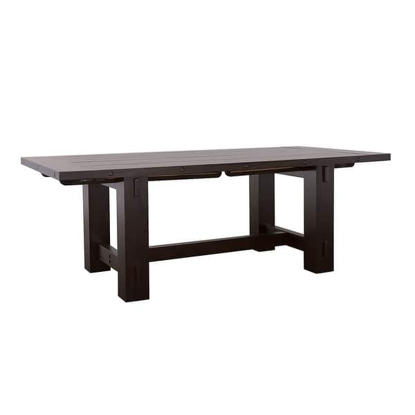 Calandra Rectangle Dining Table with Extension Leaf Vintage Java - 85.50'' x 42.00'' x 30.00 ...