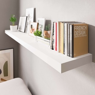 Wallniture RONDA 60 inch Floating Shelf for Wall with Hidden Brackets ...