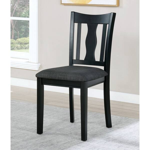 Belmora Modern Grey Wood Padded Dining Chair by Furniture of America ...