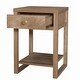 Hadly 23" End Table with Storage Drawer, Natural Wood, 22.5" x 16 ...
