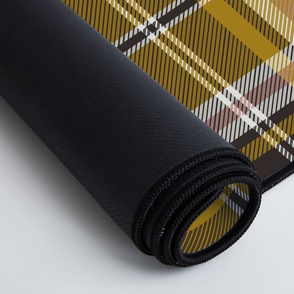 Heather Dutton Headmaster Plaid Yellow Desk Mat - Bed Bath & Beyond ...