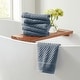 Linery & Co. Cotton Diamond Waffle Texture Bath Towels - Bed Bath ...