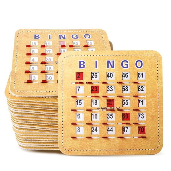 GSE™ Shutter Bingo Cards with Quick-Clear Slider. Reusable Fingertip ...