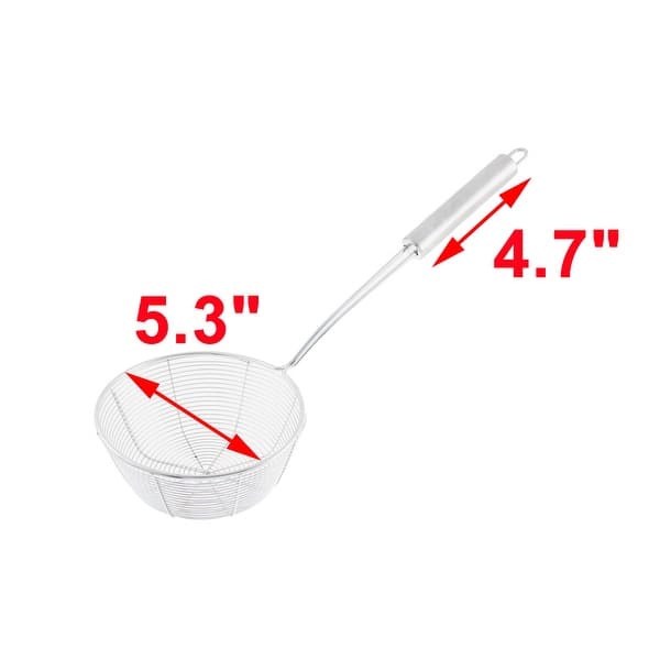 Kitchenware Stainless Steel Strainer Colander Sieve Ladle Scoop 13.5cm ...