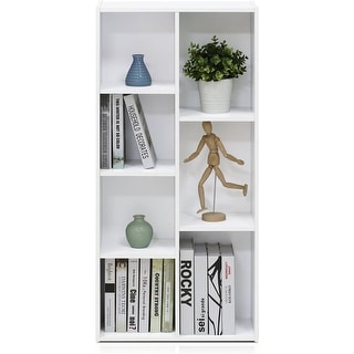 7 Cube Open Display Shelf Storage Organizer Bookshelf 4 Tier Bookcases ...