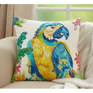 Throw Pillow With Parrot Design - Bed Bath & Beyond - 33071323