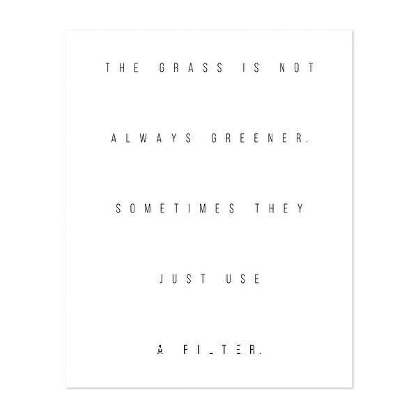 Typography Black White Minimal Motivational Art Print Poster Bed Bath