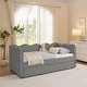 Sofa Bed No Box Spring Needed with USB Port and Adorable Wave Shaped ...