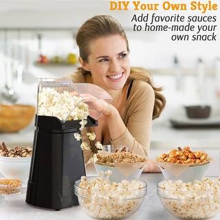 1200W Home Electric Popcorn Poppers Machine, Great for Home Movie - Bed ...