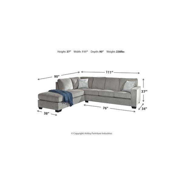 Signature Design by Ashley Altari 2-Piece Sectional with Chaise - 110 ...